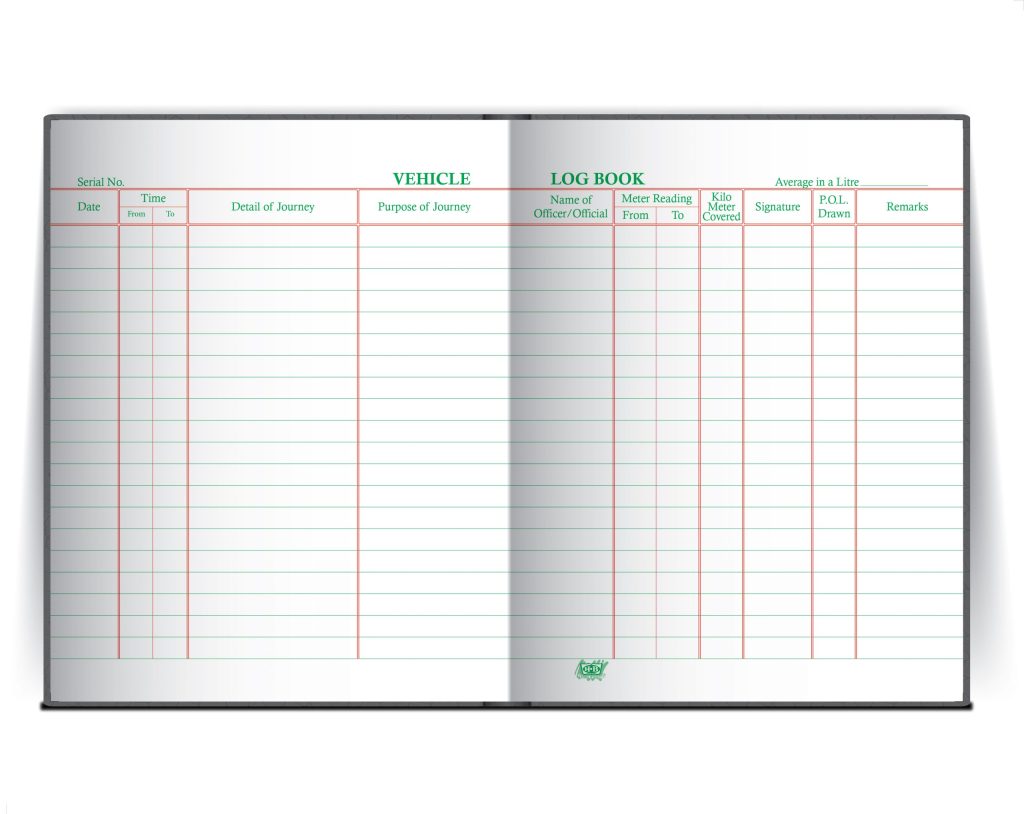 Vehicle Log Book no 1 – Online Stationery Wholesalers Shopping in Pakistan
